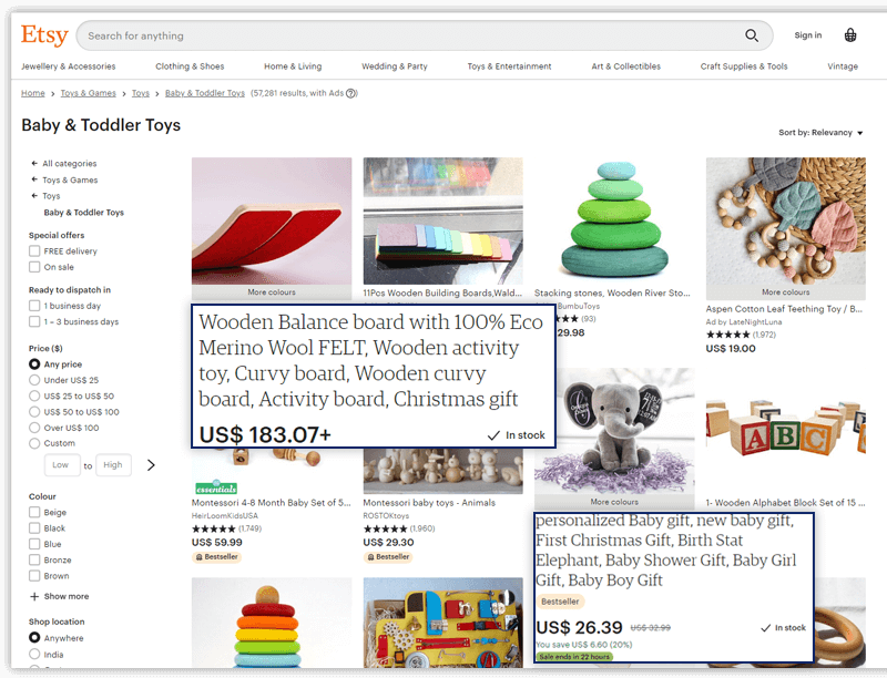 Scrape Etsy Data - Etsy Scraper - Etsy Data API